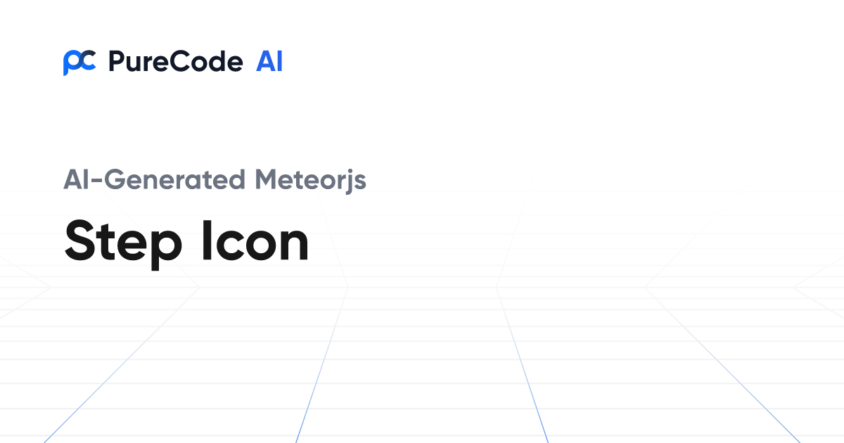 Build Great Meteorjs Step Icon Components Faster Using Ai Tools
