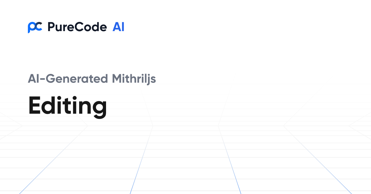 Build Great Mithriljs Editing Components Faster Using Ai Tools