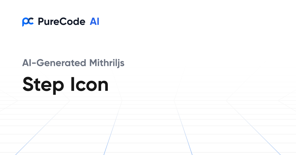 Build Great Mithriljs Step Icon Components Faster Using Ai Tools