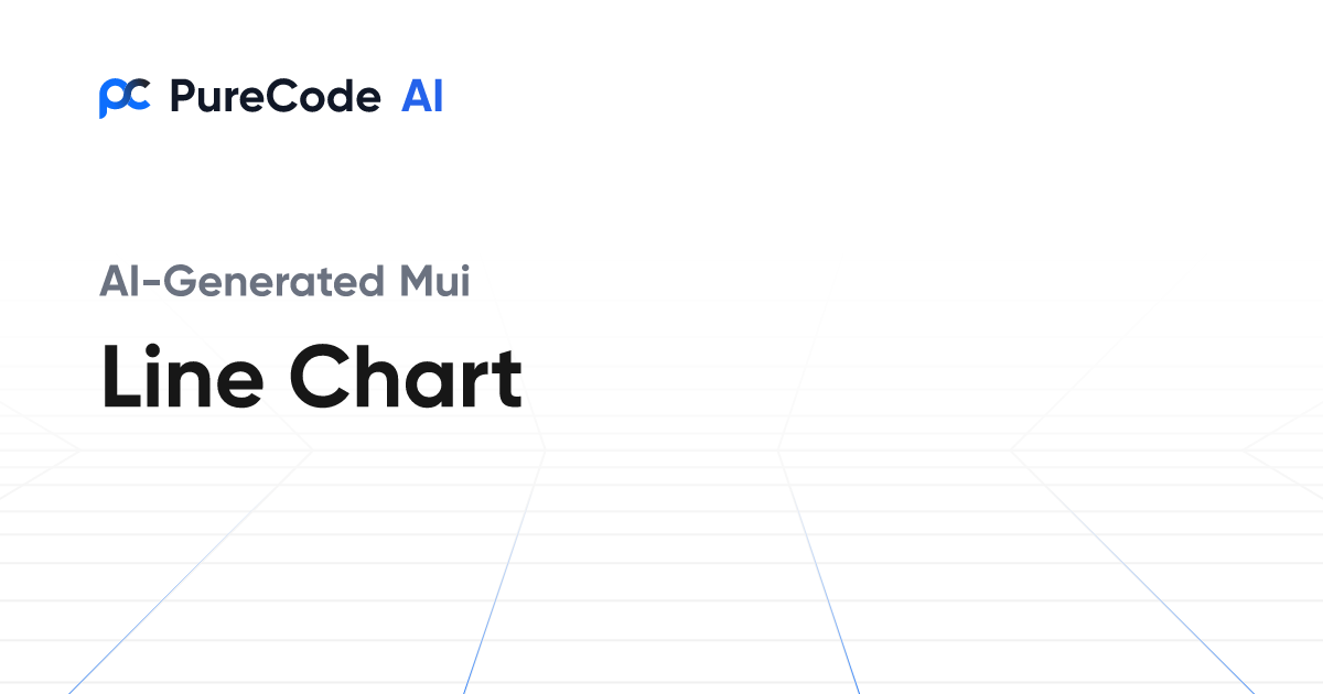 Build Great MUI Line chart Components Faster Using AI Tools