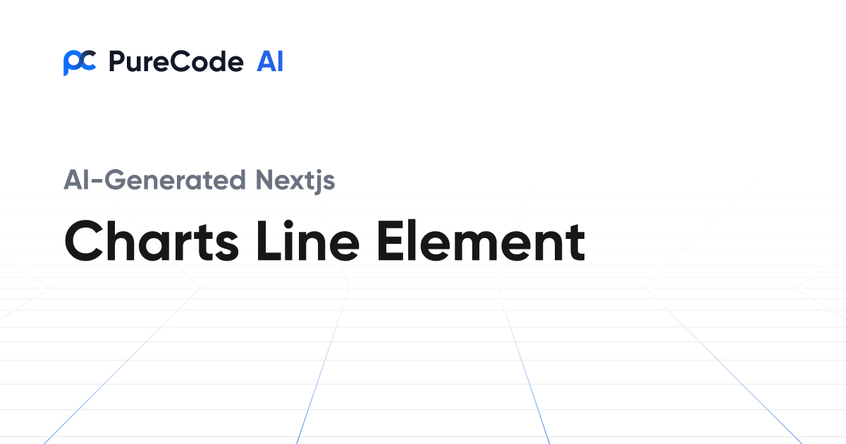 Generate Nextjs Charts Line Element With Purecode Ai