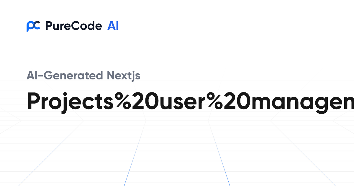 Build Great Nextjs Projects%20user%20management%20pack Components Faster Using AI Tools