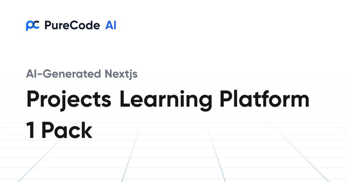Build Great Nextjs Projects Learning Platform 1 Pack Components Faster
