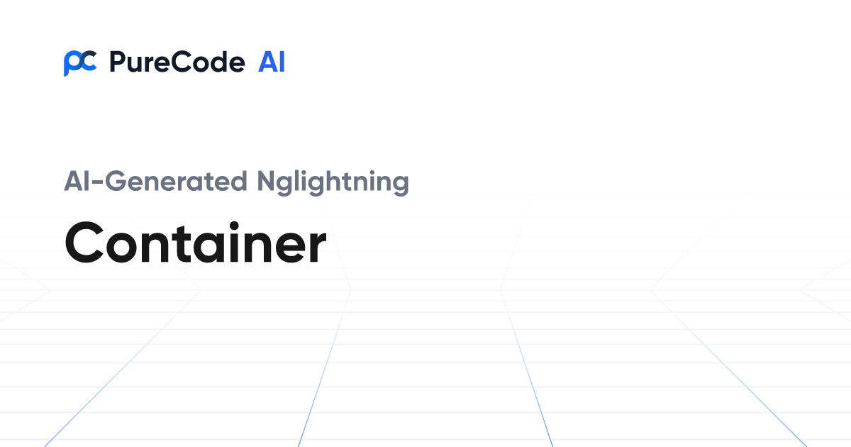 Build Great Nglightning Container Components Faster Using AI Tools