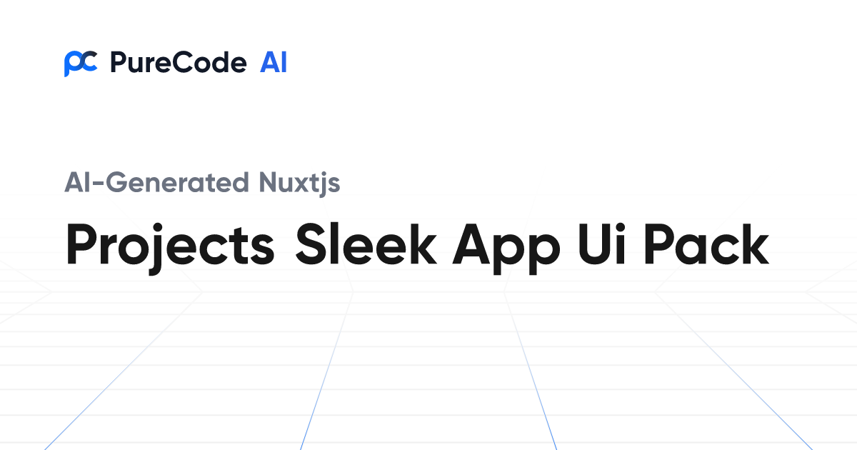 Build Great Nuxtjs Projects Sleek App Ui Pack Components Faster Using Ai Tools