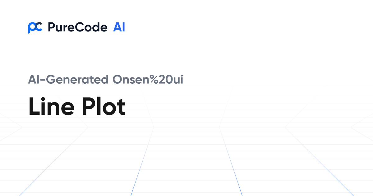 Build Great Onsen ui Line plot Components Faster Using AI Tools