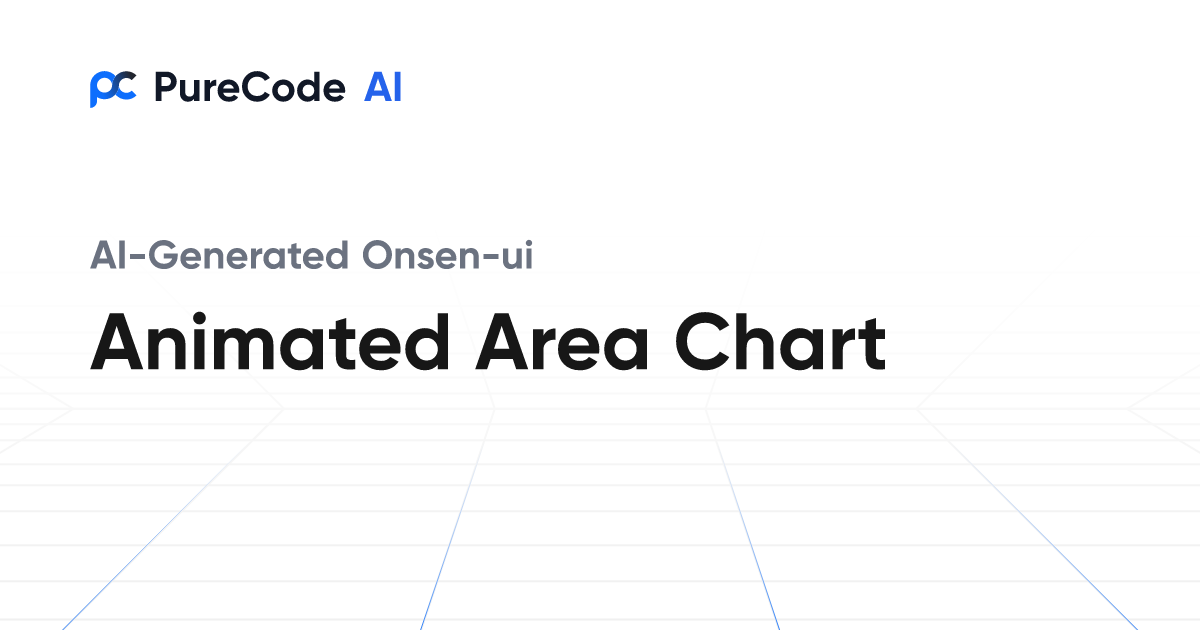 Build Great Onsen ui Animated area chart Components Faster Using AI Tools
