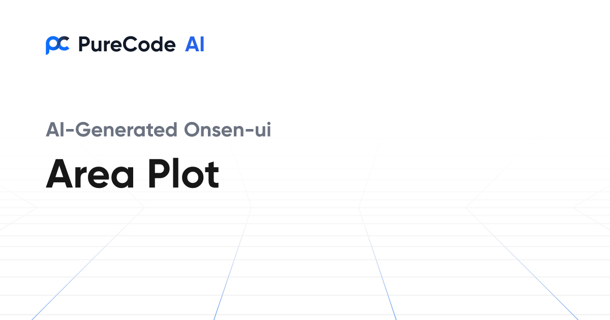 Build Great Onsen ui Area plot Components Faster Using AI Tools