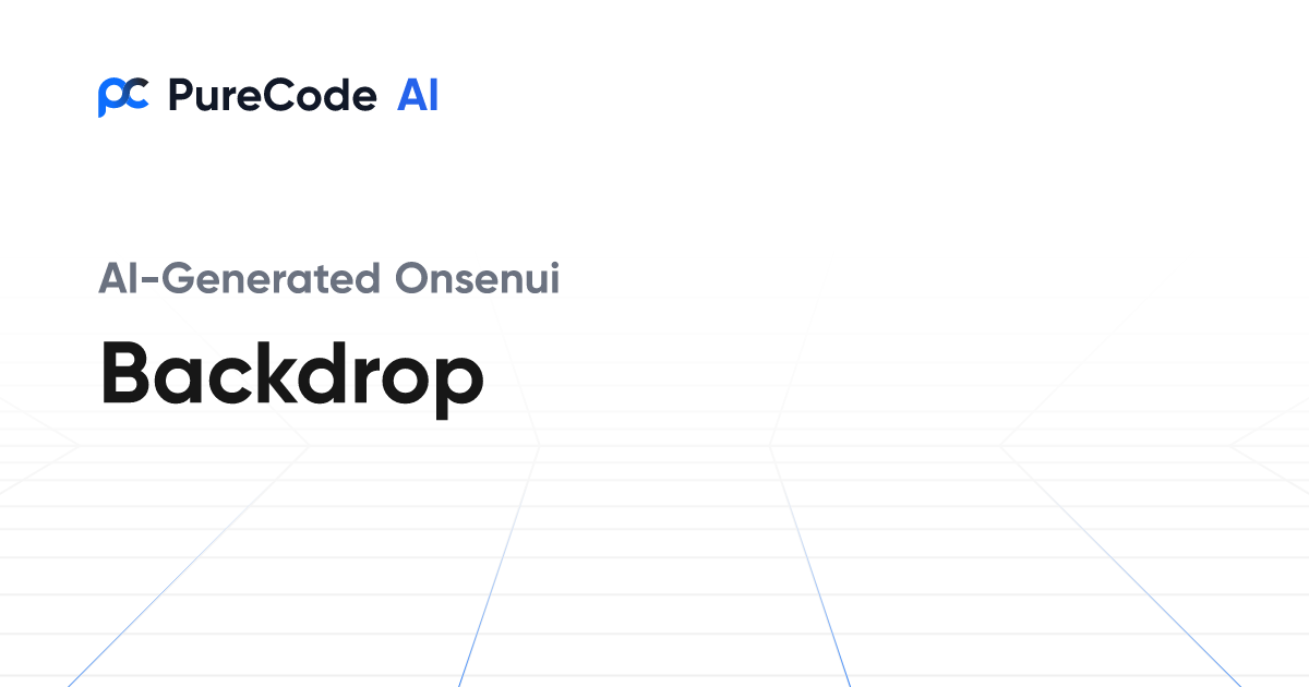 Build Great Onsenui Backdrop Components Faster Using Ai Tools