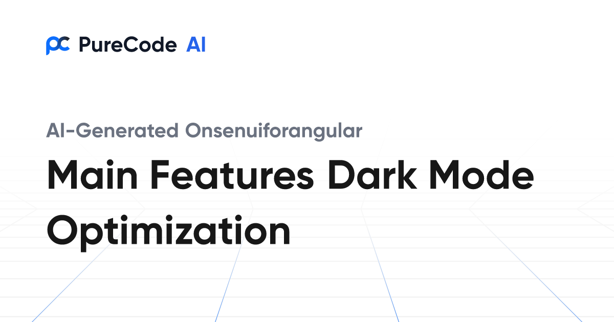 Build Great Onsenuiforangular Main Features Dark Mode Optimization Components Faster Using Ai Tools