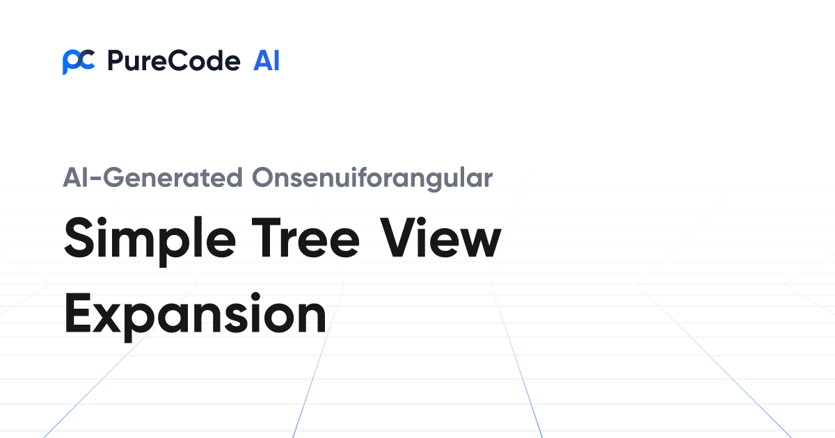 Build Great Onsenuiforangular Simple Tree View Expansion Components Faster Using Ai Tools
