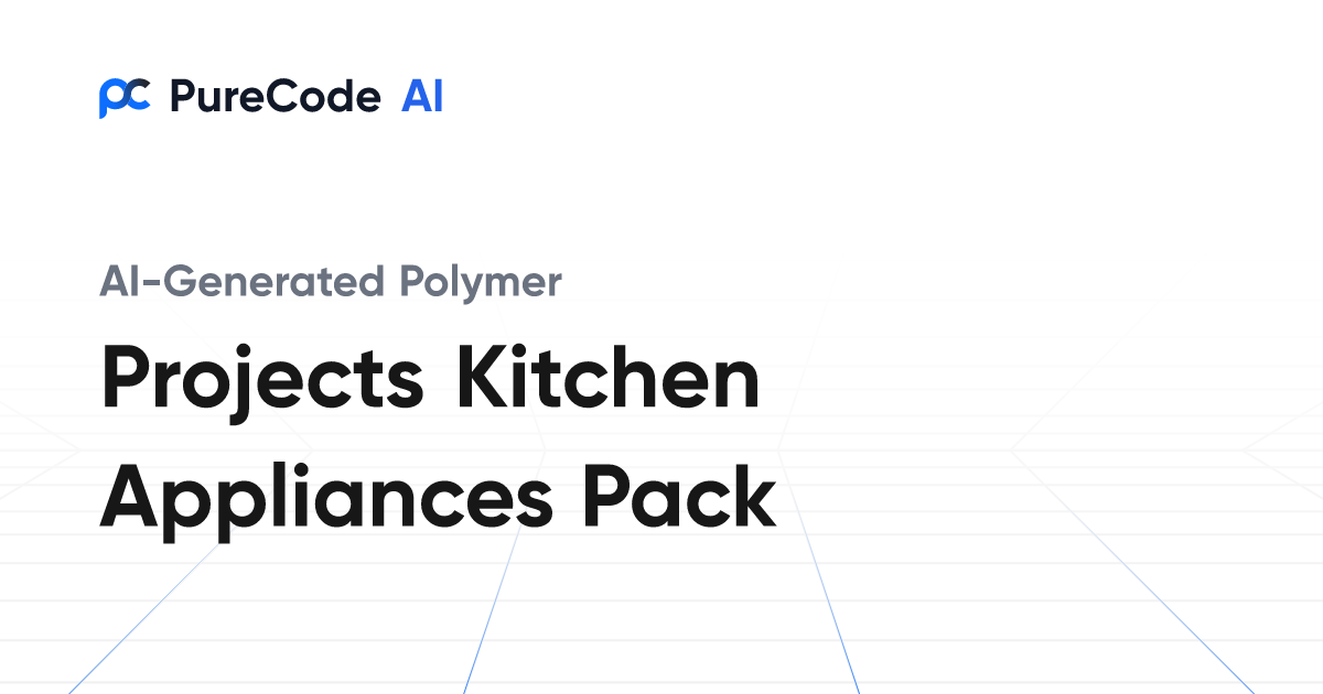 Build Great Polymer Projects kitchen appliances pack Components Faster ...