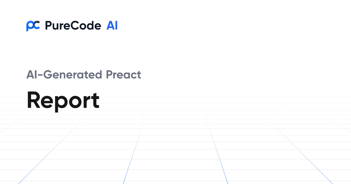 Build Great Preact Report Components Faster Using Ai Tools