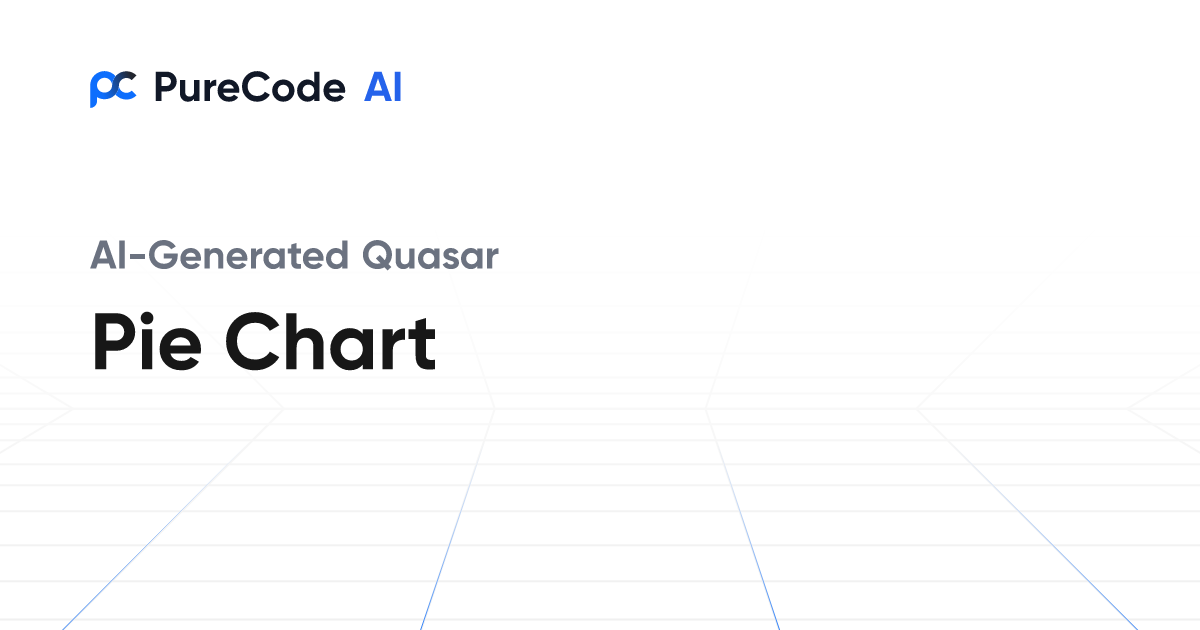 Build Great Quasar Pie Chart Components Faster Using Ai Tools