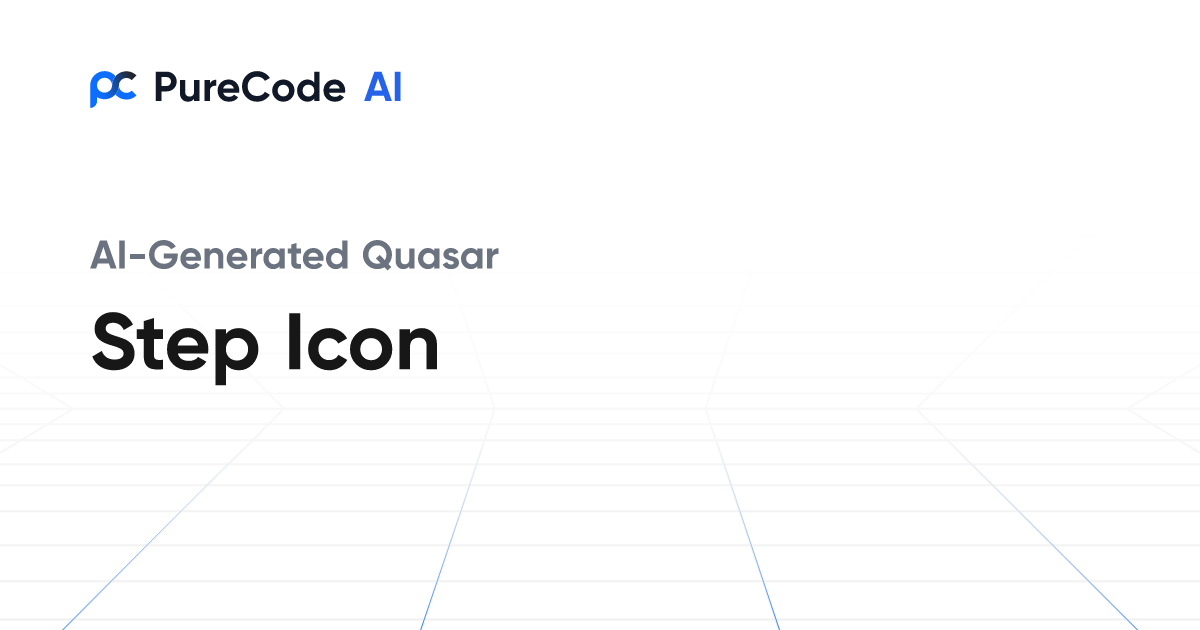 Build Great Quasar Step Icon Components Faster Using Ai Tools