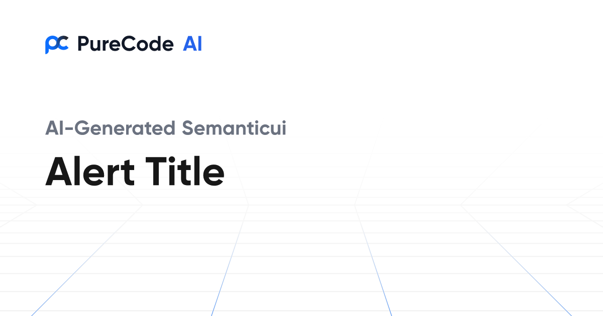 Design Modern SemanticUI Alert Title UI Elements