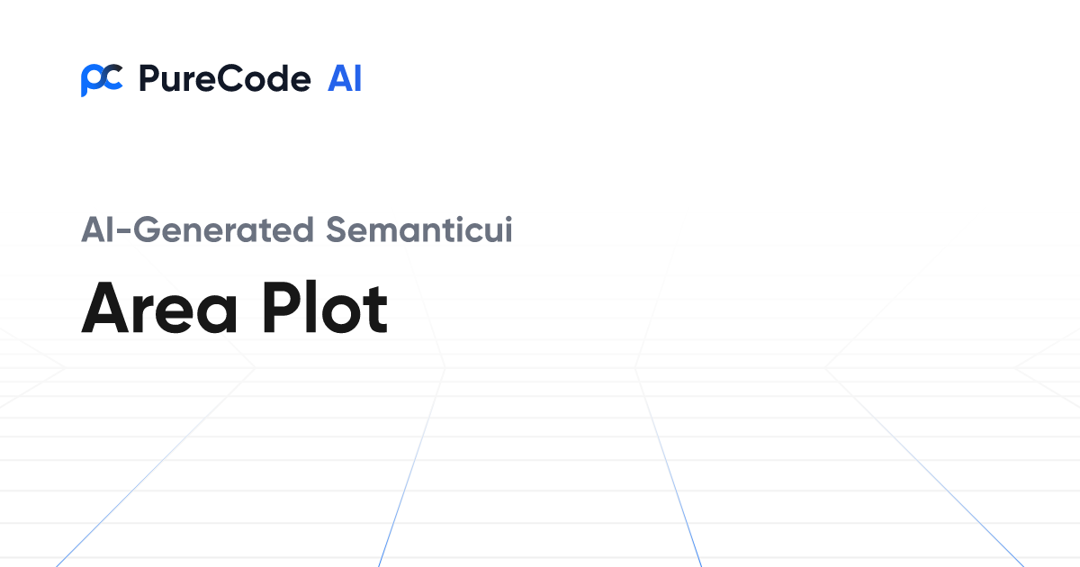 Build Great Semanticui Area plot Components Faster Using AI Tools