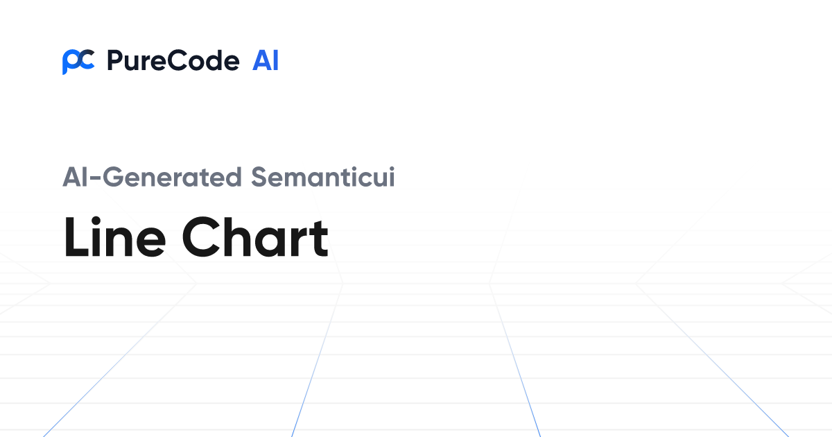 Build Great Semanticui Line chart Components Faster Using AI Tools