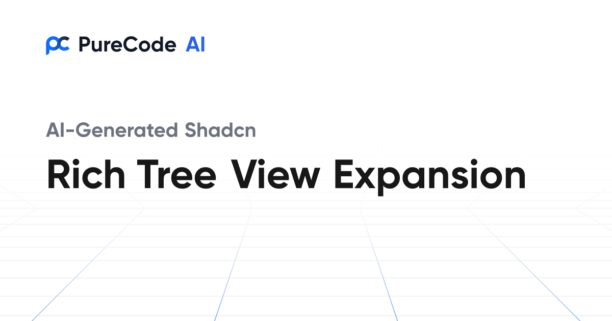 Build ShadCN Rich Tree View Expansion with AI Save Time