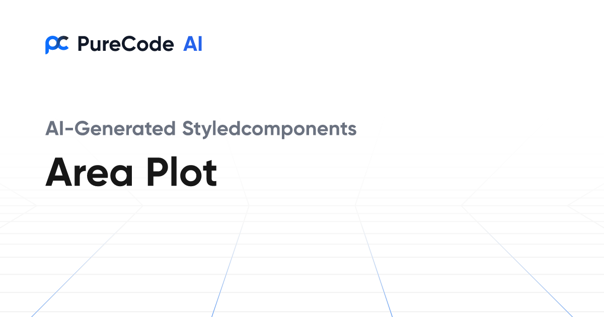 Implement Styledcomponents Area Plot Using Ai