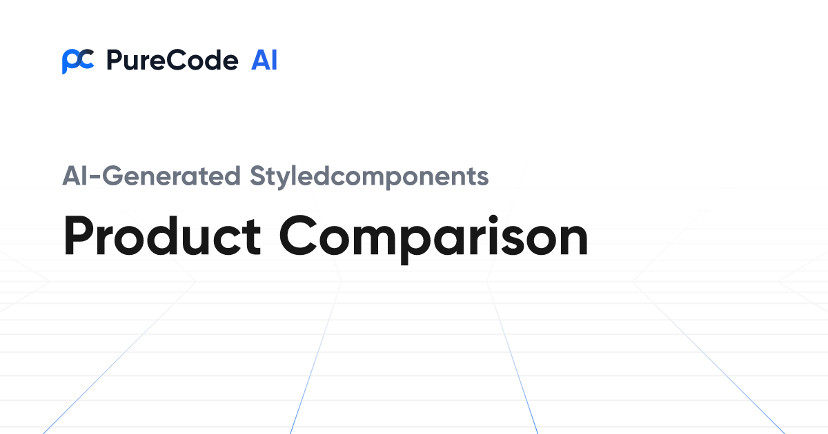 Build Styledcomponents Product Comparison with AI