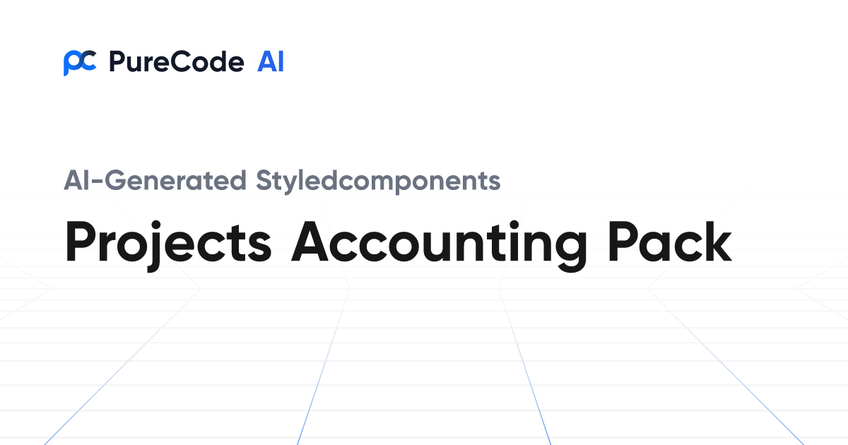 Build Great Styledcomponents Projects accounting pack Components Faster ...