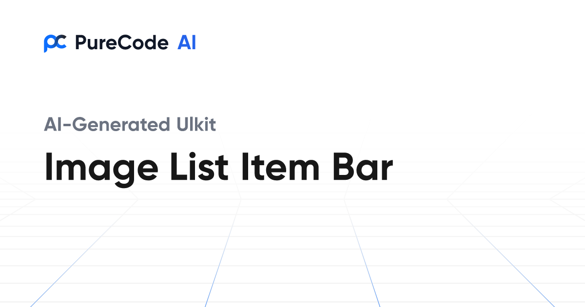 Build Great Ulkit Image List Item Bar Components Faster Using Ai Tools