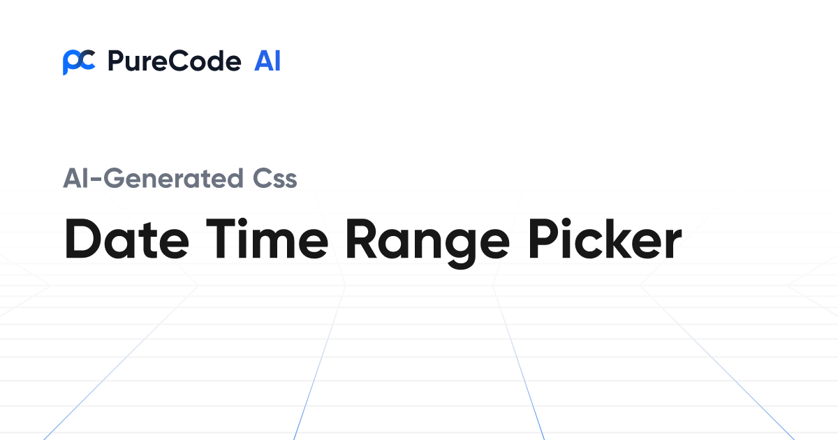 10+ Free CSS Date Time Range Picker Templates That Developers Love ...